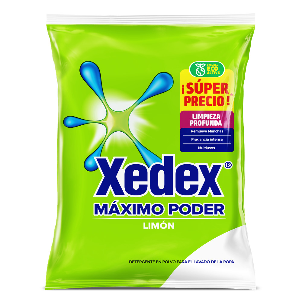 DETERGENTE XEDEX MÁXIMO PODER EN POLVO LIMÓN | Xedex
